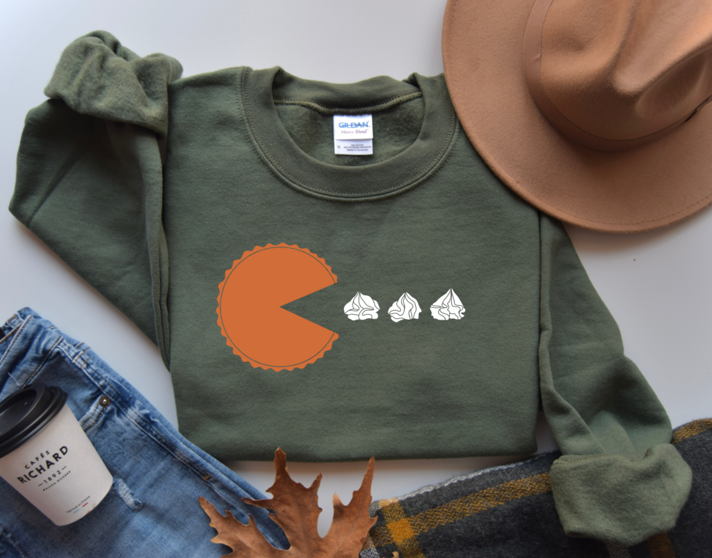 Pacman Pie Sweatshirt - Tee Party Studio